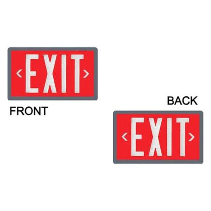 Red Self Luminous Tritium Exit Signs – Emergency Lights